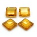 Square Cut Citrine,citrine Gemstone,yellow Stones,quartz Gemstones ...