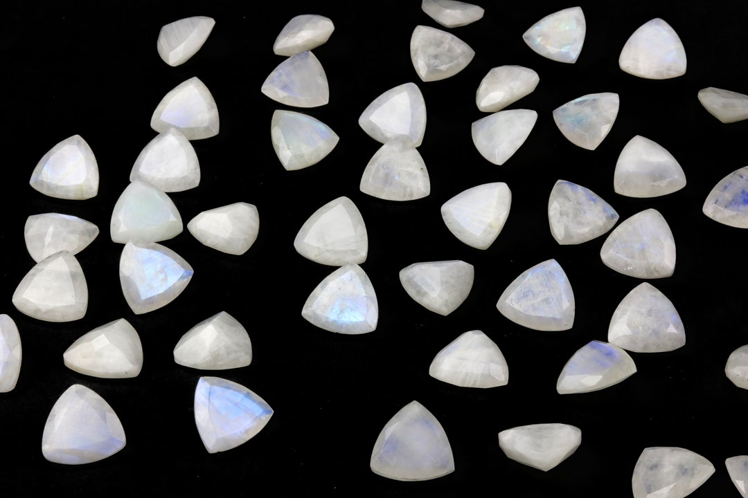 Unique Moonstone Trillion,moonstone Gemstone,trillion Cut Gemstone ...