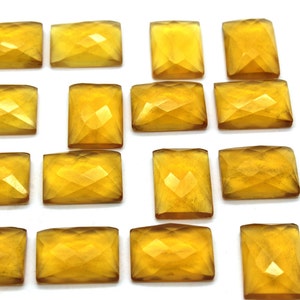 Rectangle Gemstones,citrine Gemstone,gemstone Cabochons,faceted ...