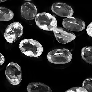 Oval Gemstone,quartz Gemstone,crystal Quartz,faceted Quartz Loose ...