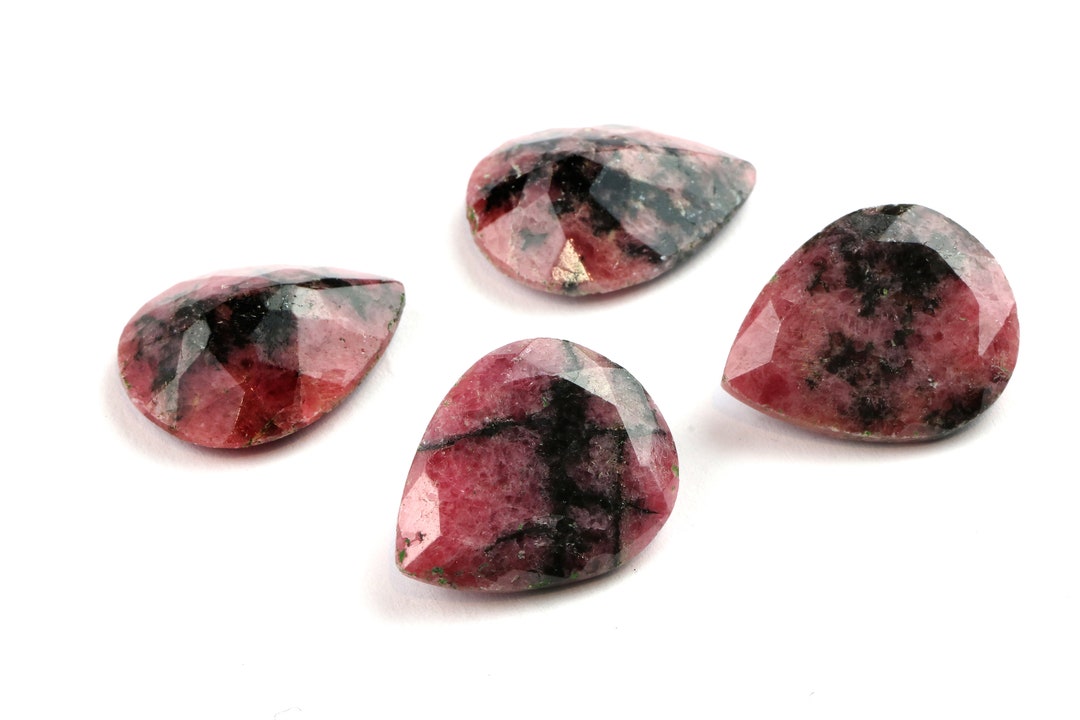 AA Quality Rhodonite Stone,teardrop Stone,pear Gemstone,pink Gemstone ...