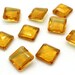 Square Cut Citrine,citrine Gemstone,yellow Stones,quartz Gemstones ...