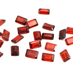 AA Quality Garnet,rectangle Garnet,semiprecious Gemstones,emerald Cut ...