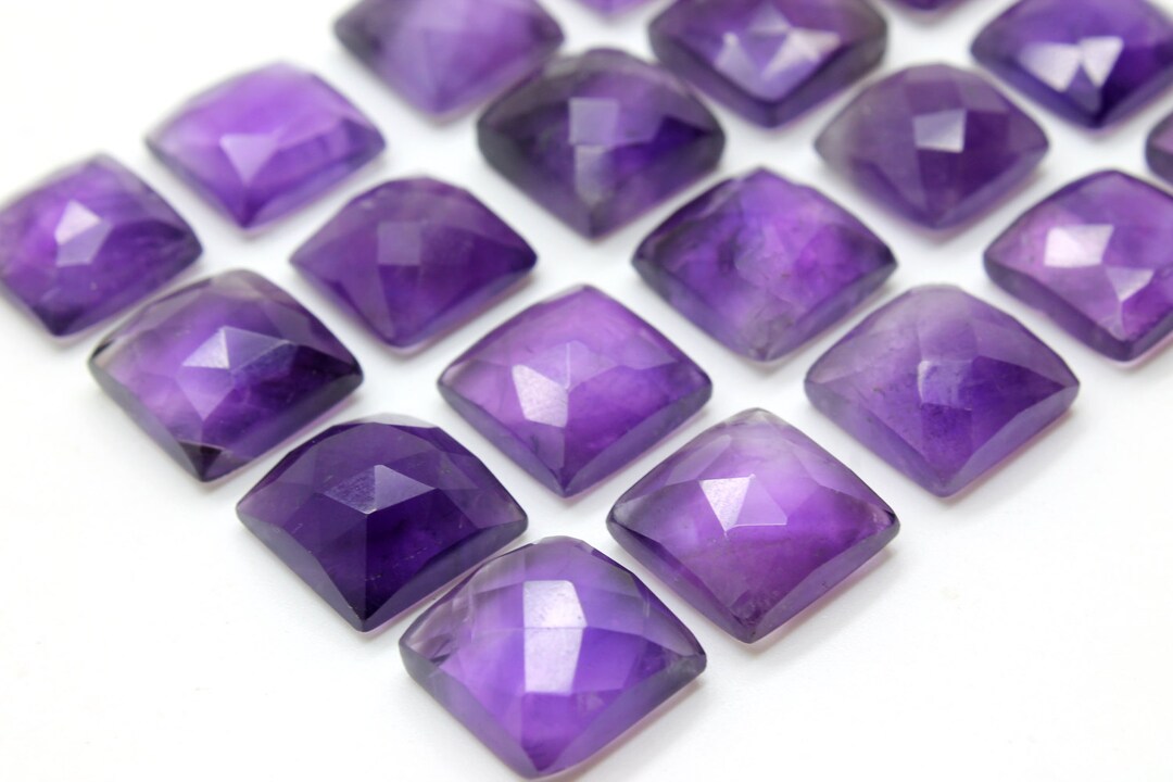 Square AA Amethyst,amethyst Gemstone,square Cabochons,square Gemstones ...