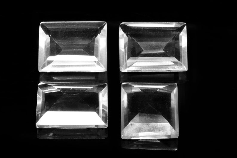 Radiant Cut Gemstone,quartz Rectangle Gemstones,semiprecious Stones ...