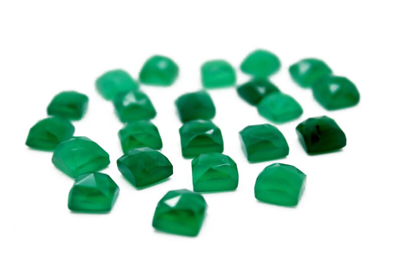 Large Square Onyx,square Cabochon,green Square Stone,green Onyx ...