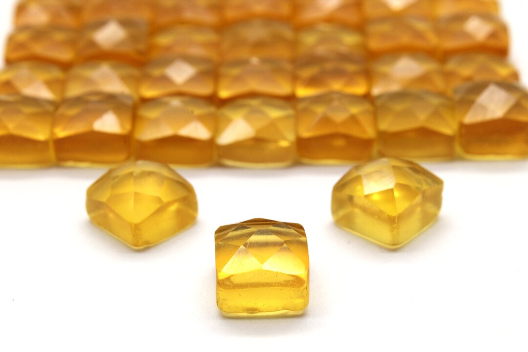 Square Cabochons,citrine Cabochons,faceted Cabochons,faceted Gemstones ...