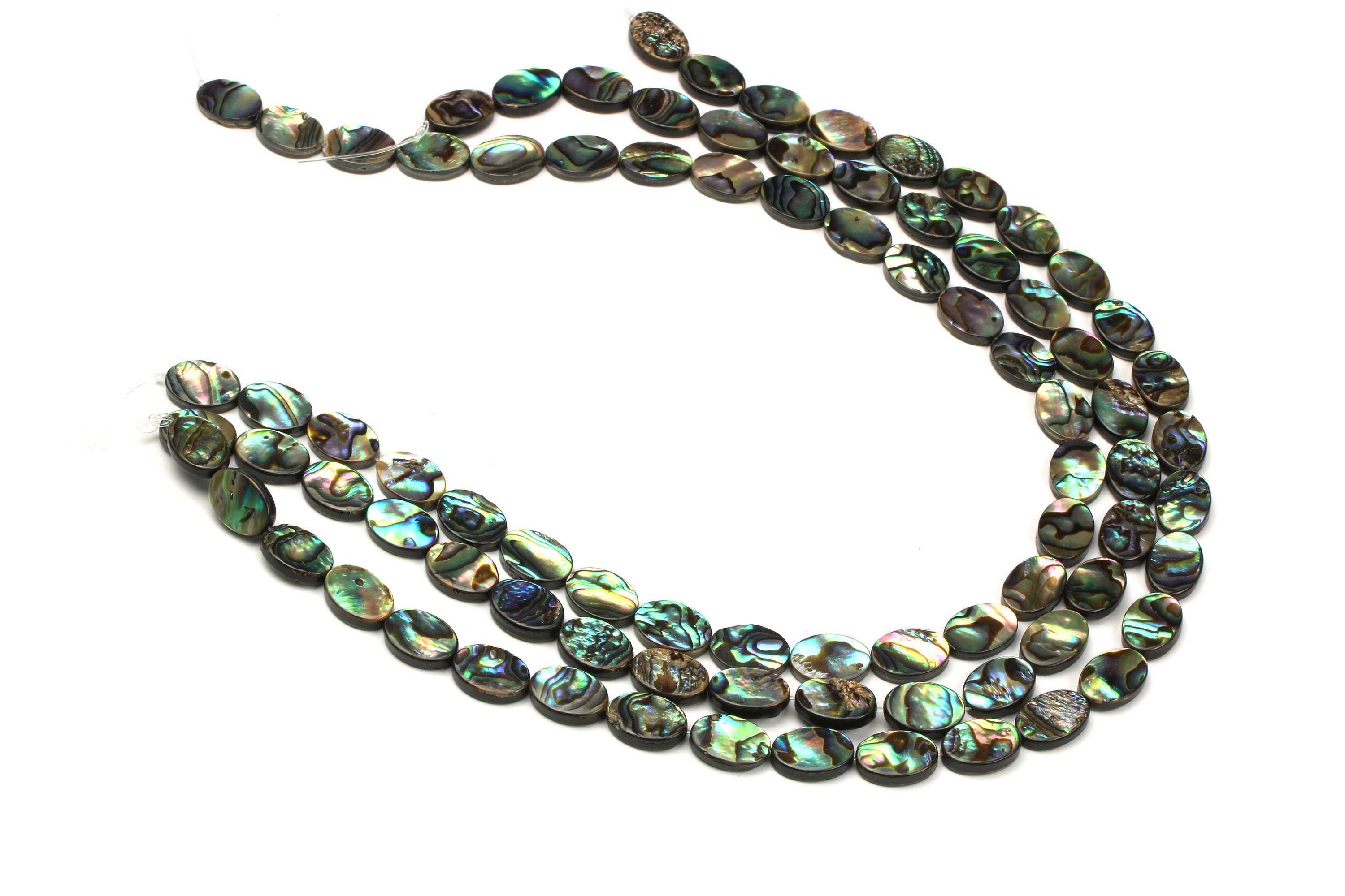 Large Oval Abalone Beadsabalone Shell Beadsblue Abalone - Etsy
