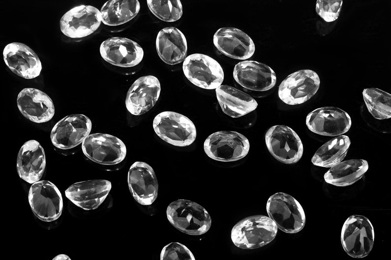 Oval Gemstone,quartz Gemstone,crystal Quartz,faceted Quartz Loose ...