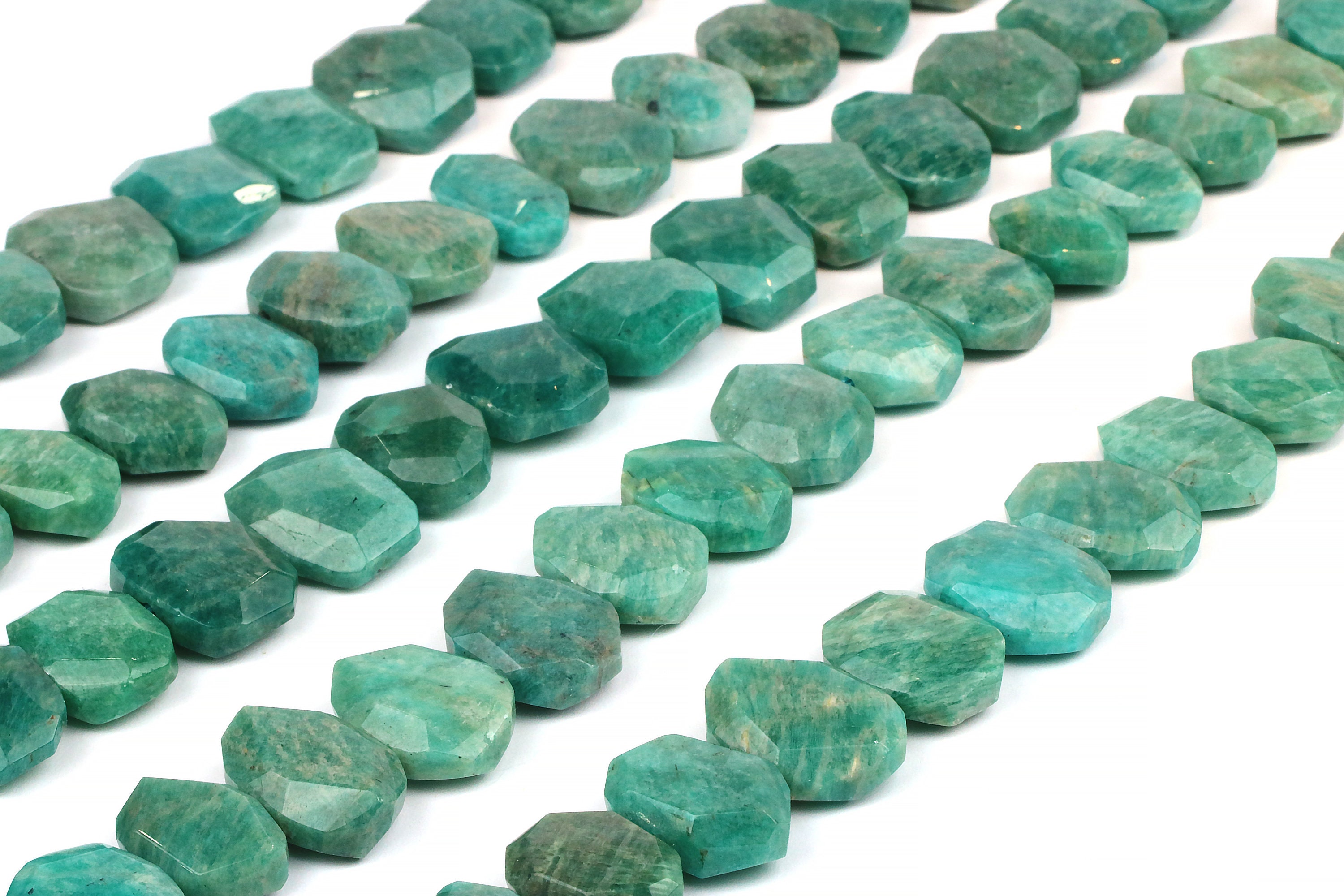 Natural Russia Amazonite Beads,nugget Beads,gemstone Beads,center ...