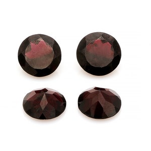 Round Cut Garnet Gemstone,diamond Cut Garnet,faceted Gemstone,10mm ...