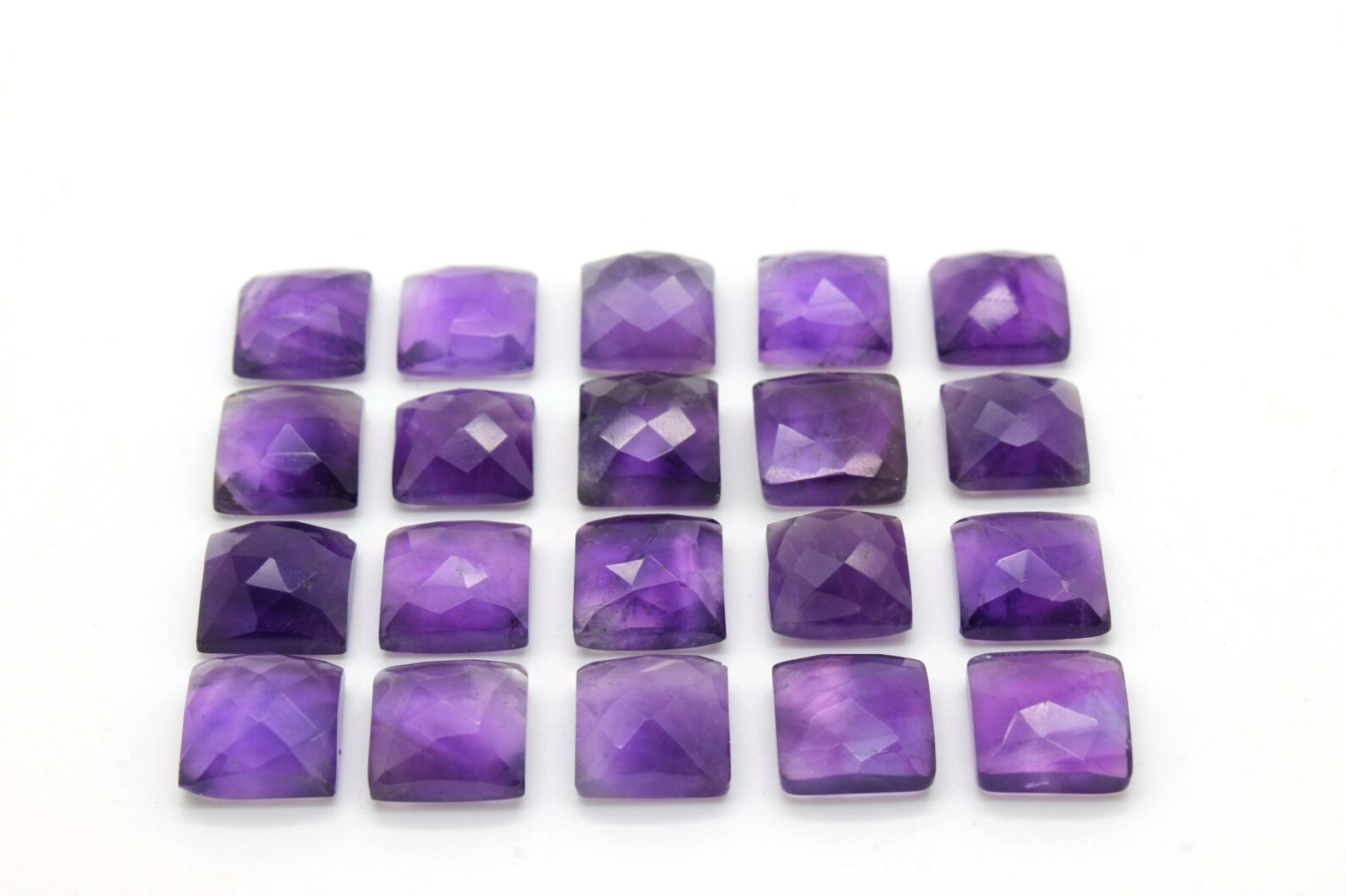 Square AA Amethystamethyst gemstoneloose stonessquare | Etsy