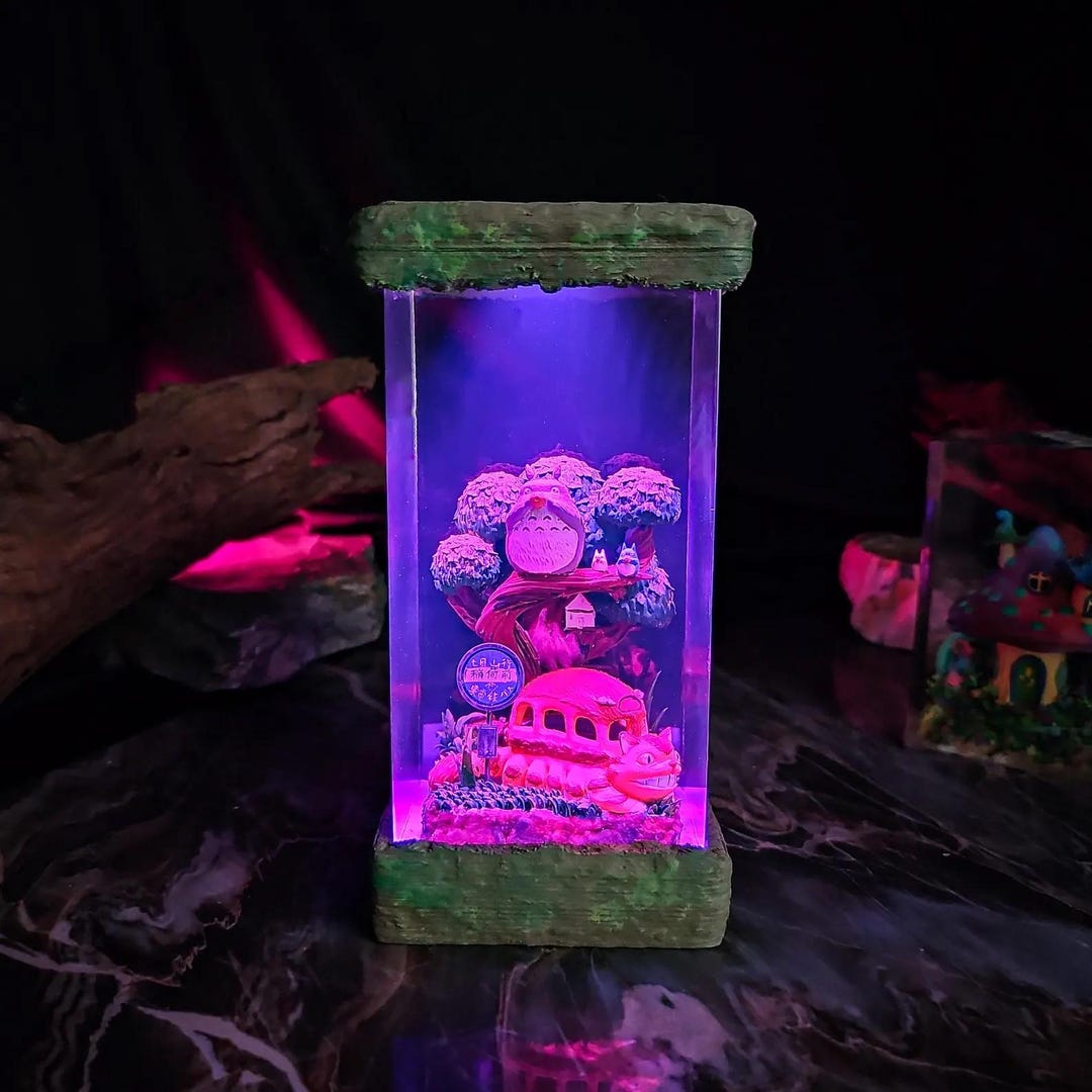 T.ot/or.o Neighbor Ghibli Japanese Custom Resin Lamp, Resin Creations ...