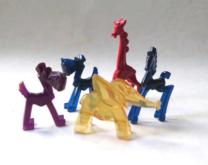 Vintage Bakelite Nosco Don Manning Animal Figures Art Deco Modernistics ...