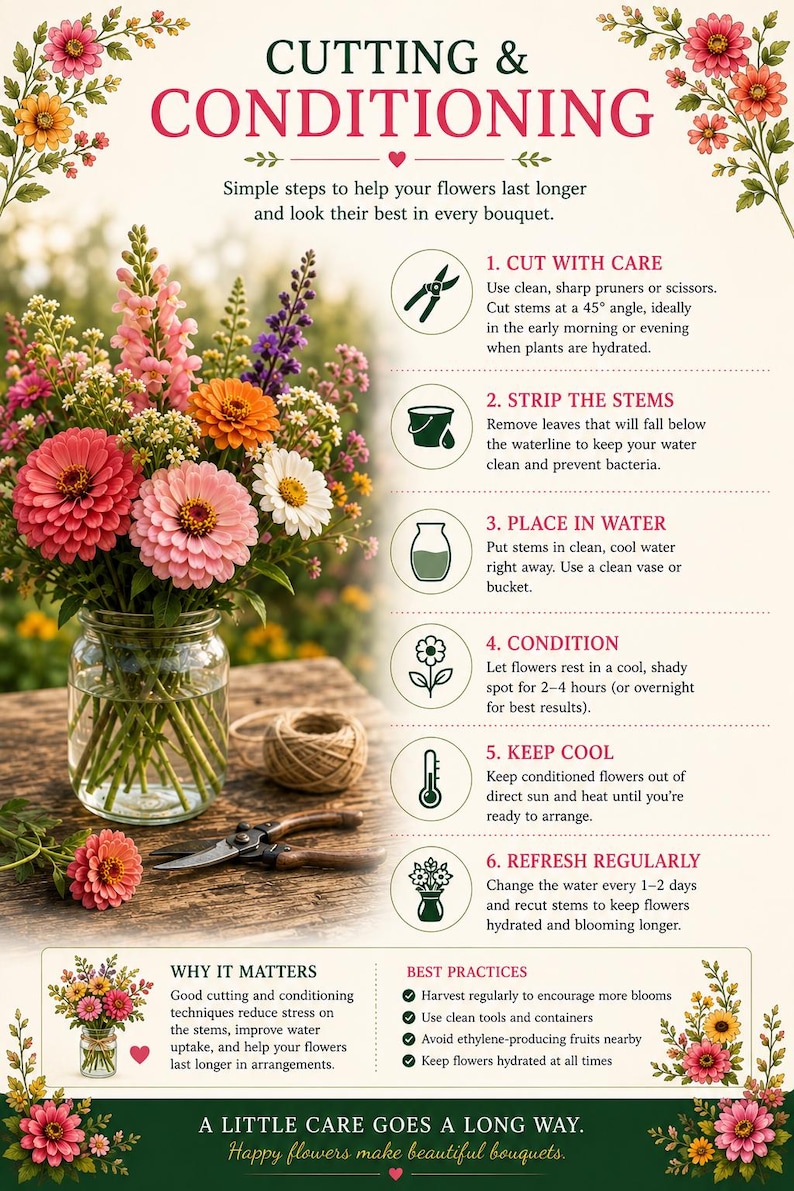 Cut Flower Garden Plan, Beginner Cutting Garden Layout for Fresh ...