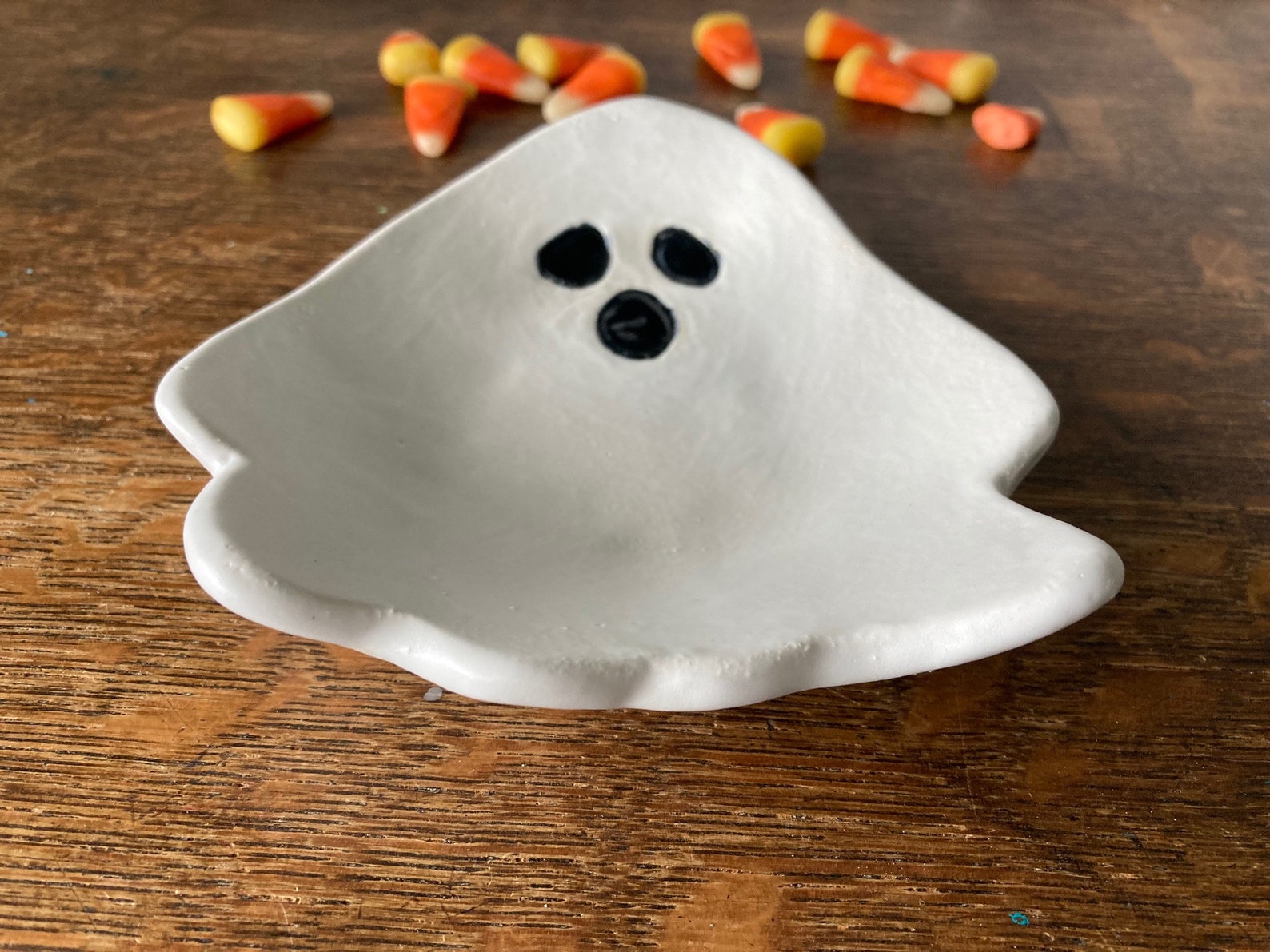 SPOON REST HALLOWEEN Ghost Handmade Stoneware - Etsy