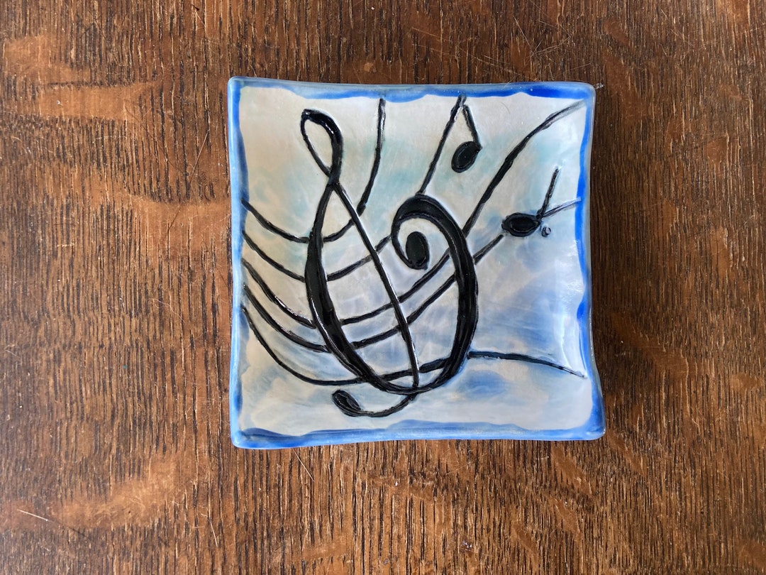 SPOON REST Treble Clef Blues Hand Made Stoneware - Etsy