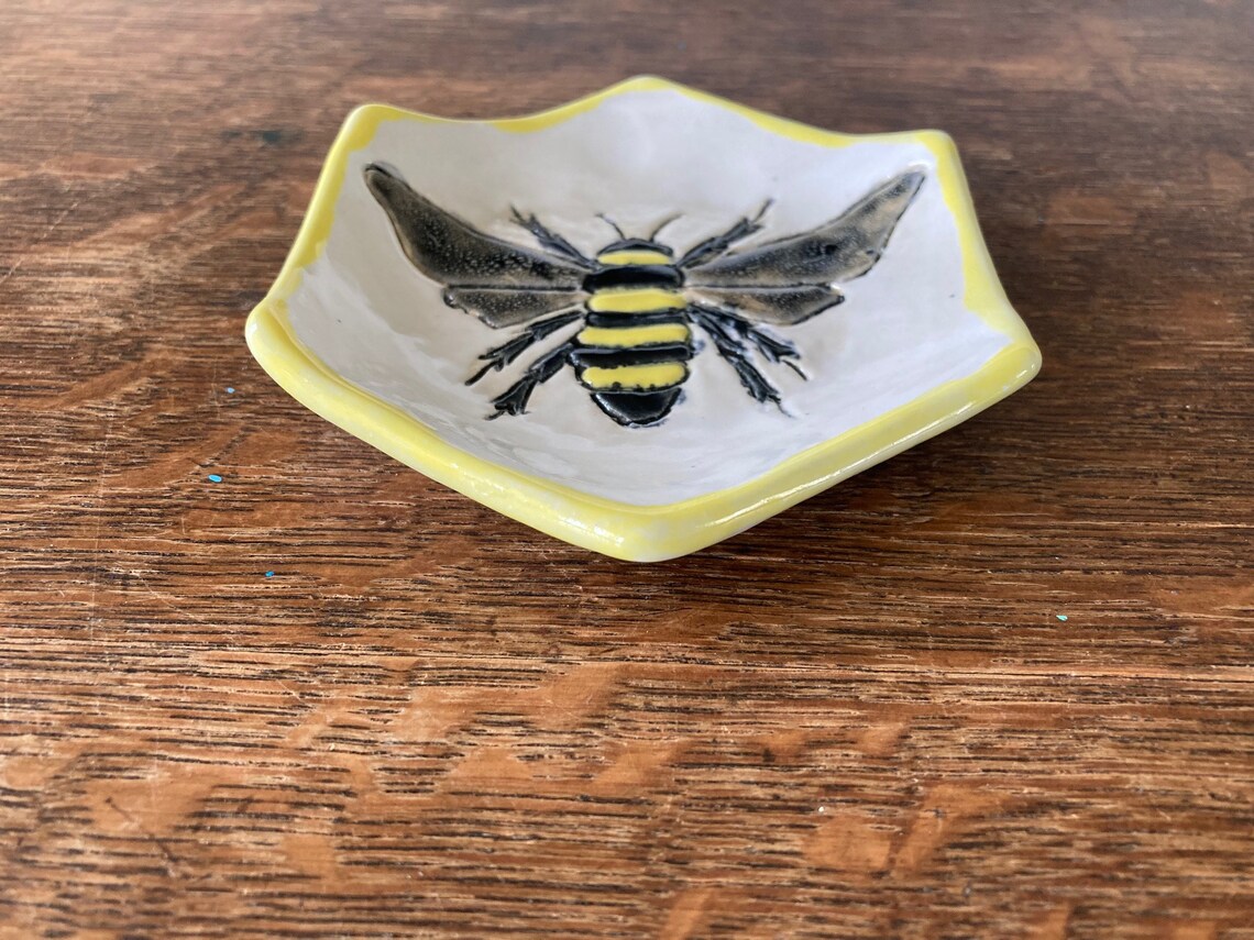 SPOON REST BEE Stoneware Clay Handmade | Etsy