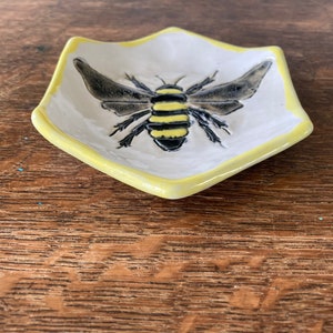 SPOON REST BEE Stoneware Clay Handmade | Etsy