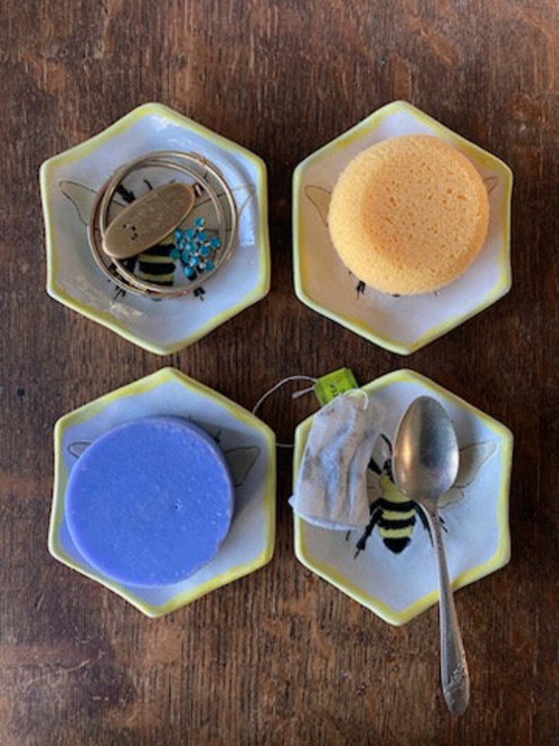 SPOON REST BEE Stoneware Clay Handmade - Etsy