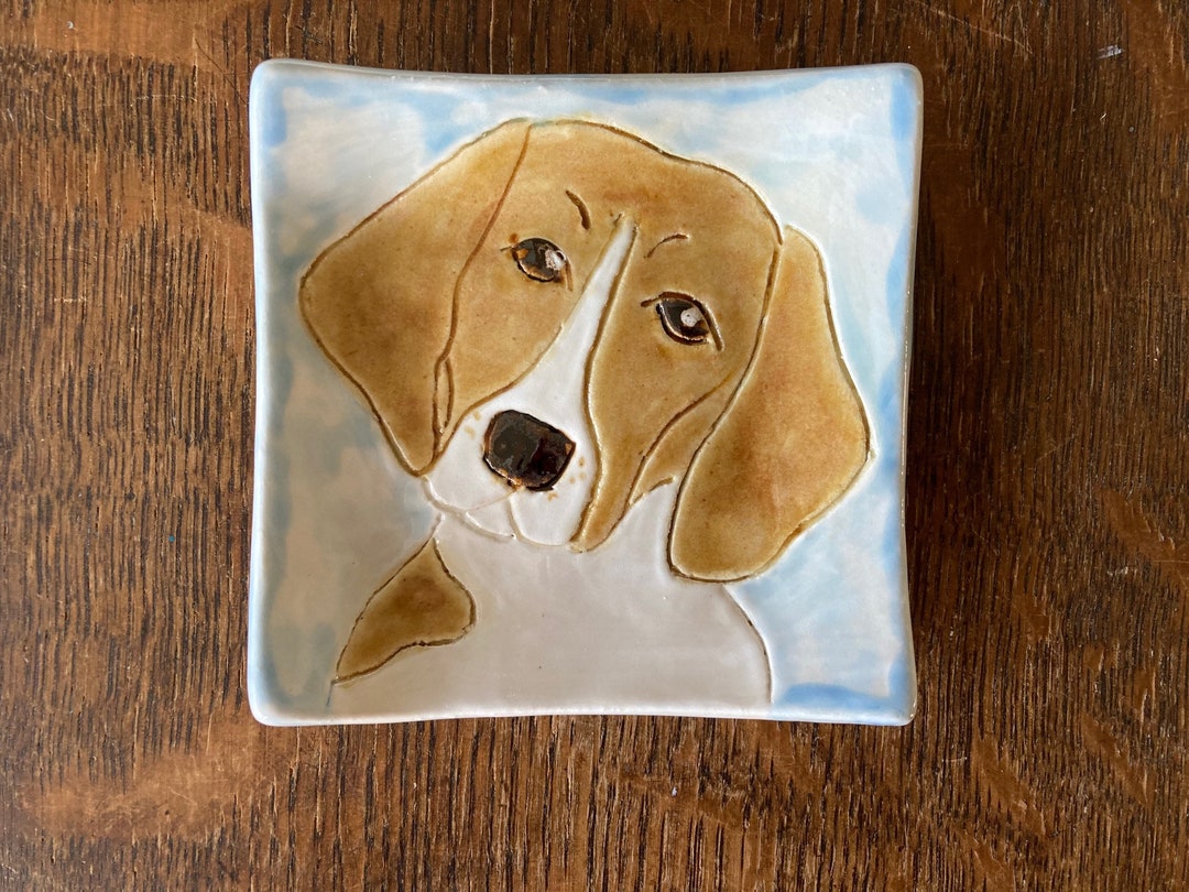 SPOON REST DOG Beagle Stoneware Hand Made - Etsy