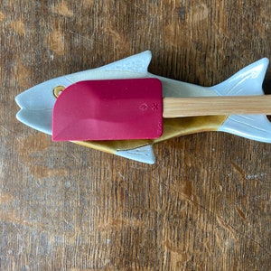 SPOON REST FISH Gold Hand Made Stoneware - Etsy