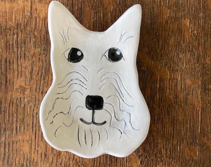SPOON REST CERAMIC Scotty Dog Pottery Stoneware Handmade - Etsy