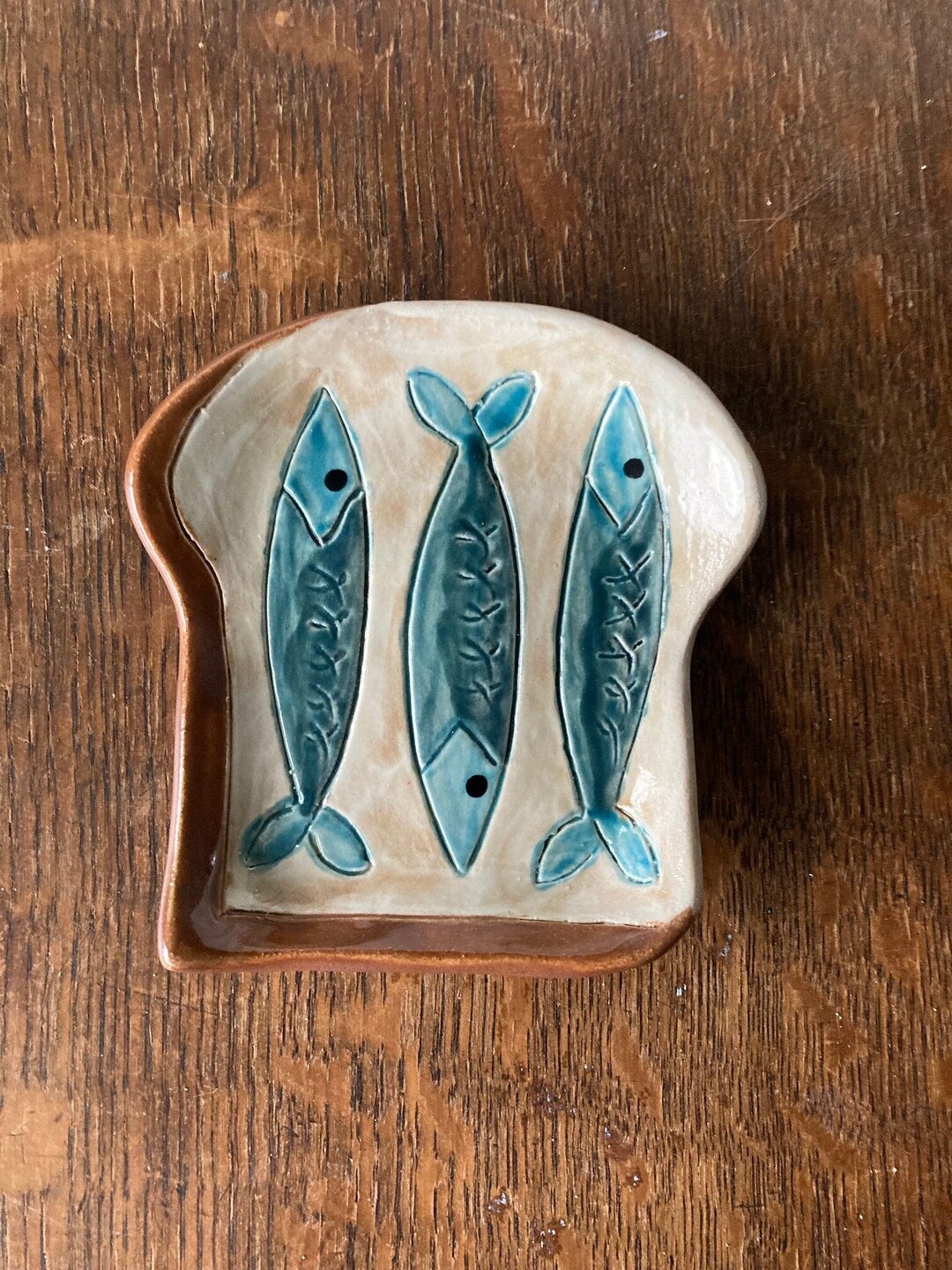 SPOON REST CERAMIC and Multi Use Dish Sardines on Whole Wheat - Etsy