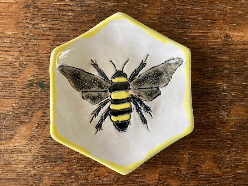 SPOON REST BEE Stoneware Clay Handmade | Etsy