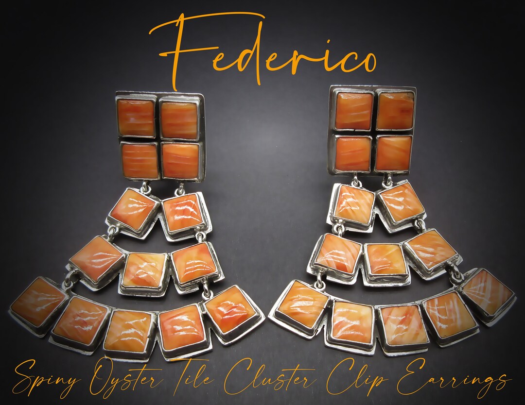 Fabulous!-federico Jimenez-premium Orange Spiny Oyster Shell-triangular ...