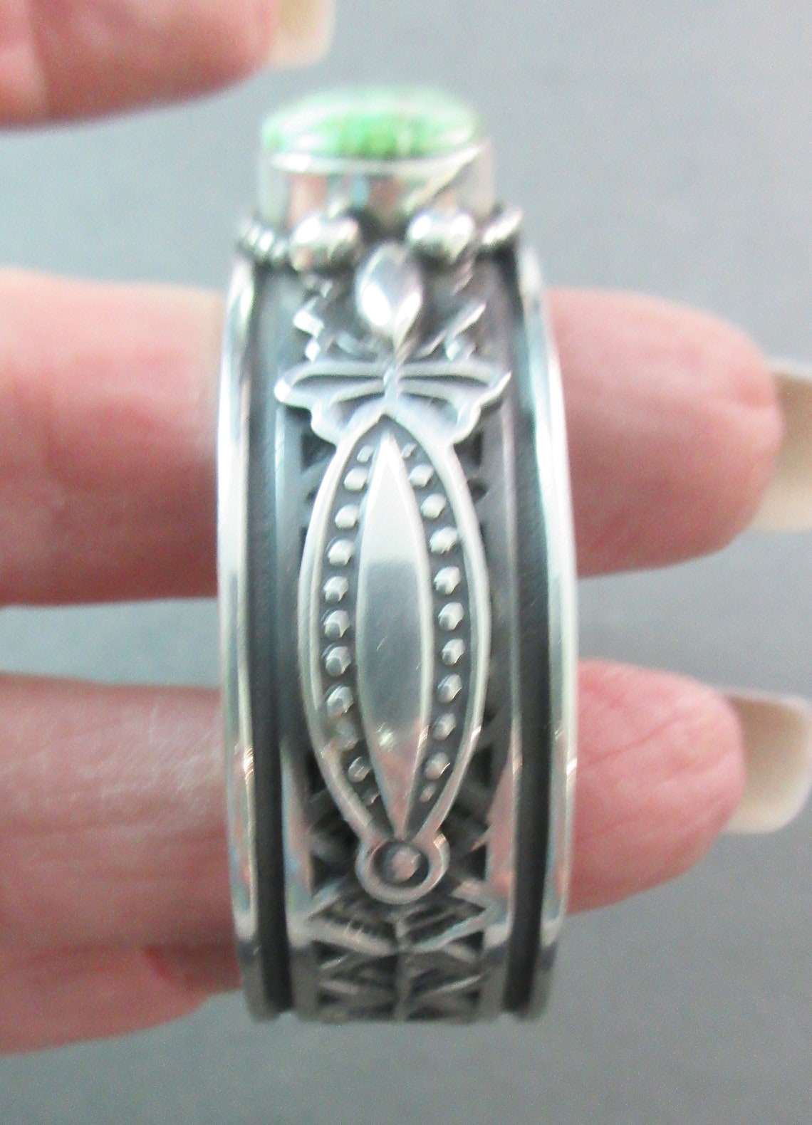 Navajo/zuni Artisan-albert Jake-lime-ish Green Sonoran - Etsy