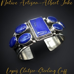 Native Master Artisan-albert Jake-beautifully Designed -lapis Cluster ...