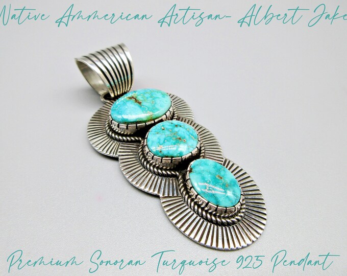 Native American Artisan-albert Jake-impeccably Made-high Grade Blue ...