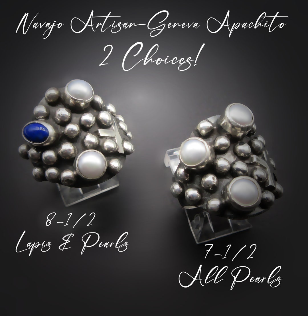 Navajo Artisan-geneva Apachito-understated Cross/hand Melted Beaded ...