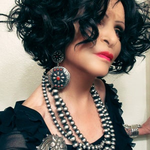 Navajo Artisan-leander TAHE-FABULOUS Italian Coral Repousse/hand ...