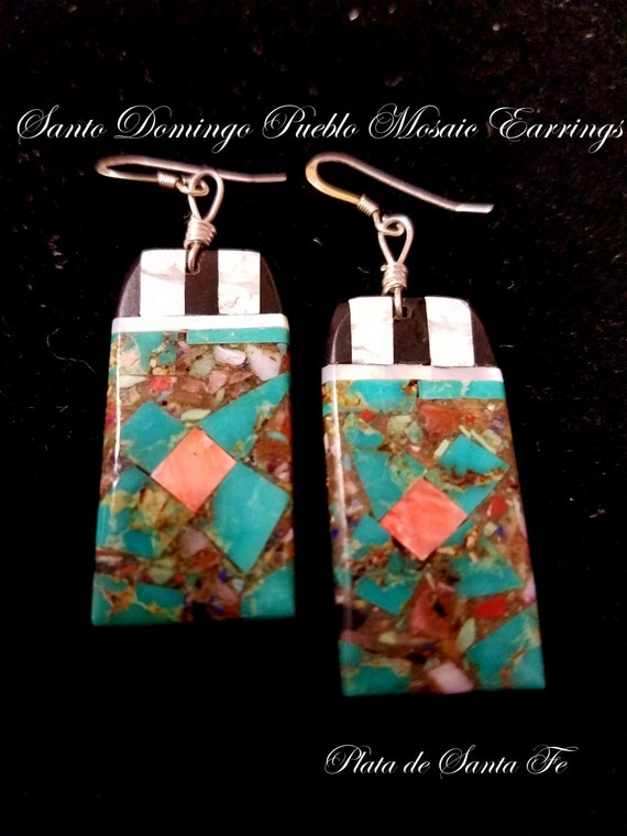 Kewa Puebloan Made-Long "Hand Rolled" Green Kingman T… - Gem