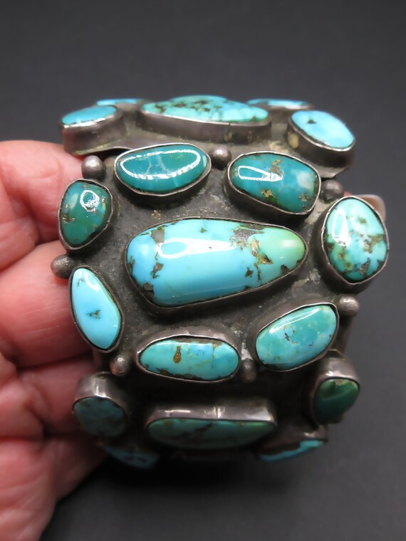 Very Old-Circa 1930's Vintage Navajo-Morenci Turquois… - Gem