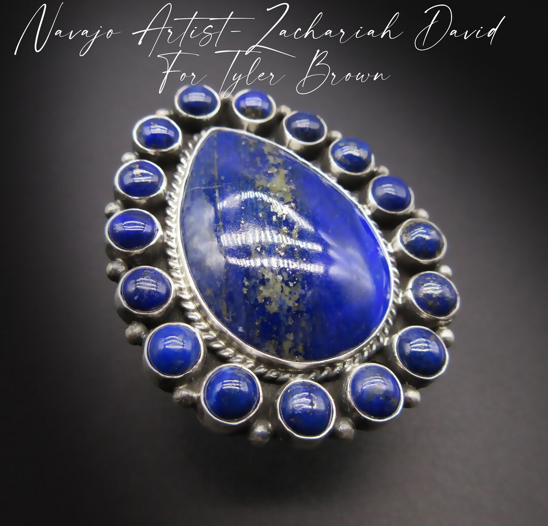 Navajo Artisan-zachariah David (for TYLER BROWN) -tear Drop Shape Lapis ...