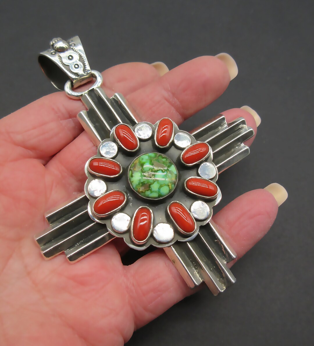 Native New Mexican Artisan-daniel Medina-mediterranean Coral/sonoran ...