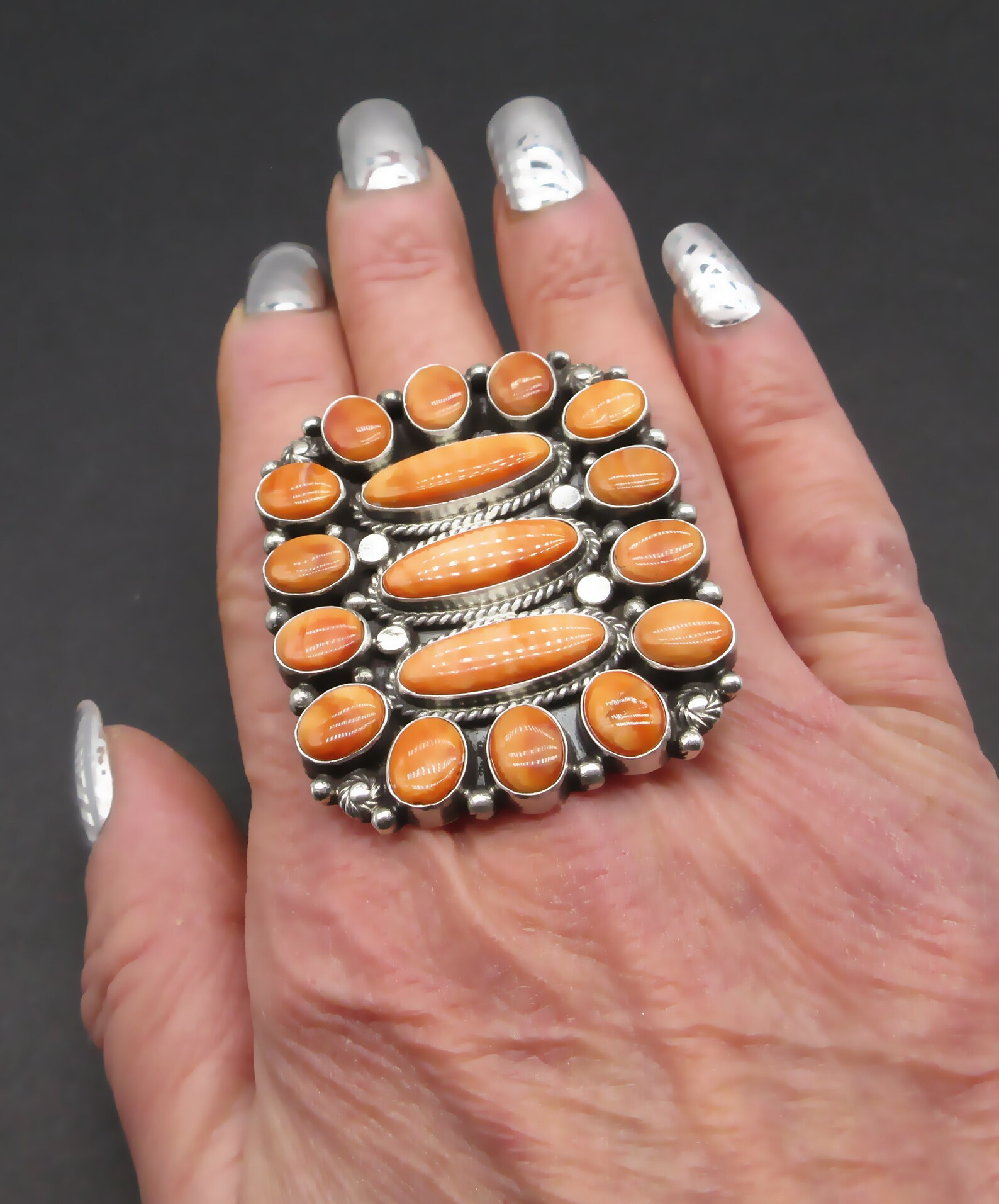 Navajo Artisan-tyler Brown-tastefully Designed-well Made-orange Spiny ...