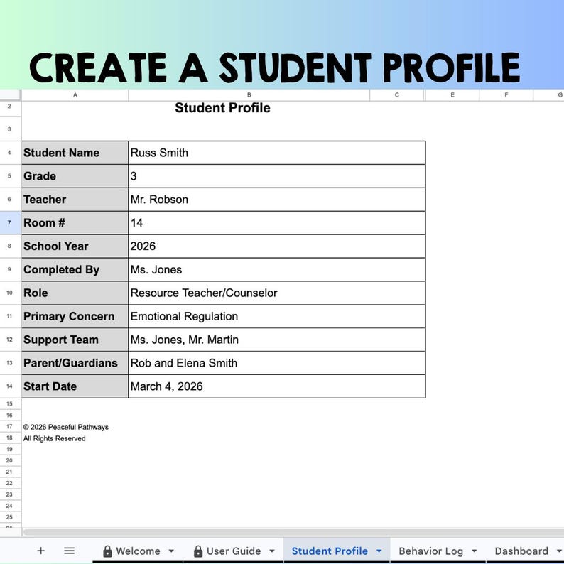 ABC Data Tracker for Teachers, School Counselors, Behavior Chart ...