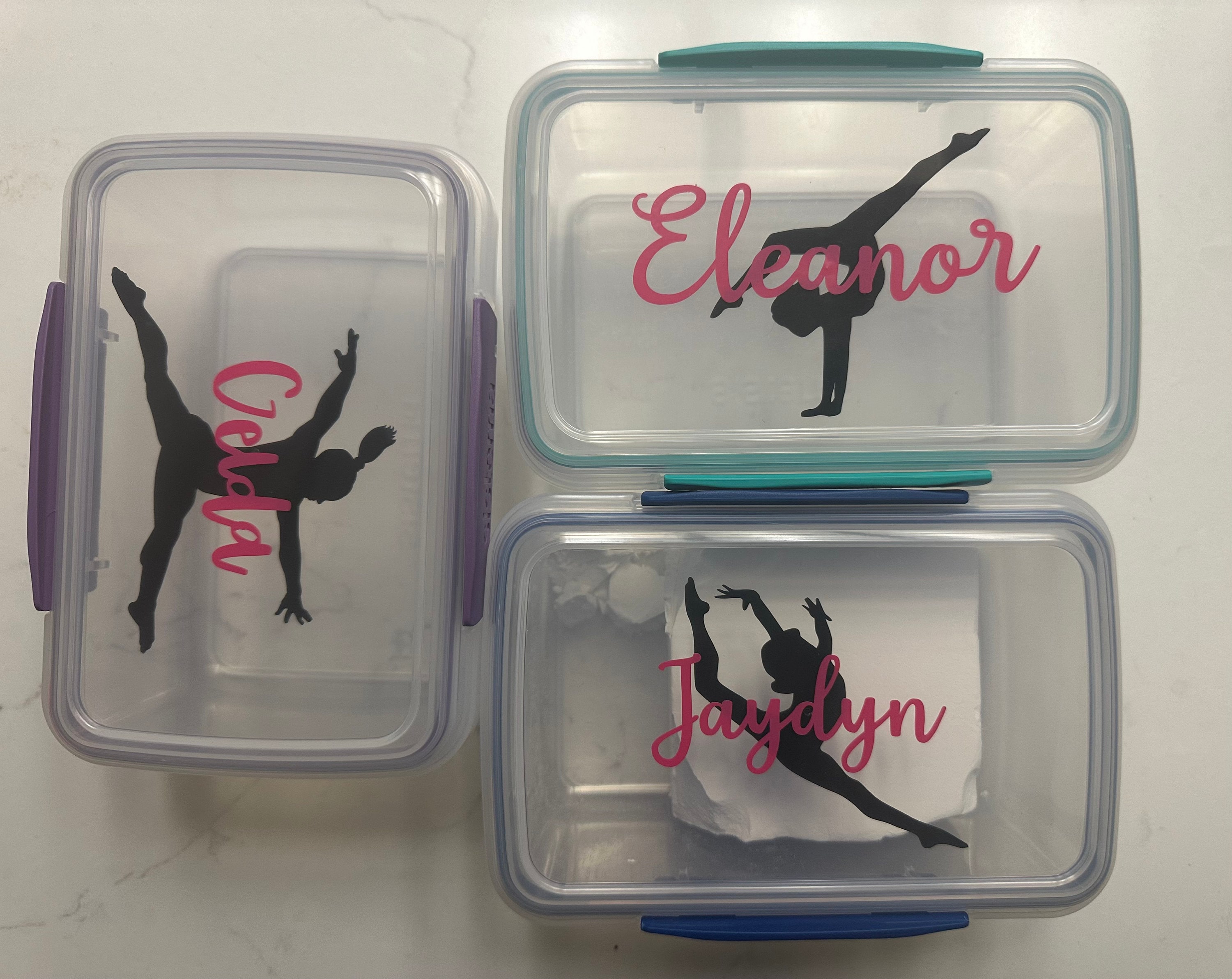 Personalized Chalk Box Gymnastics 33.8oz / 1 Liter 6.9 X 4.6 X 3.2 ...