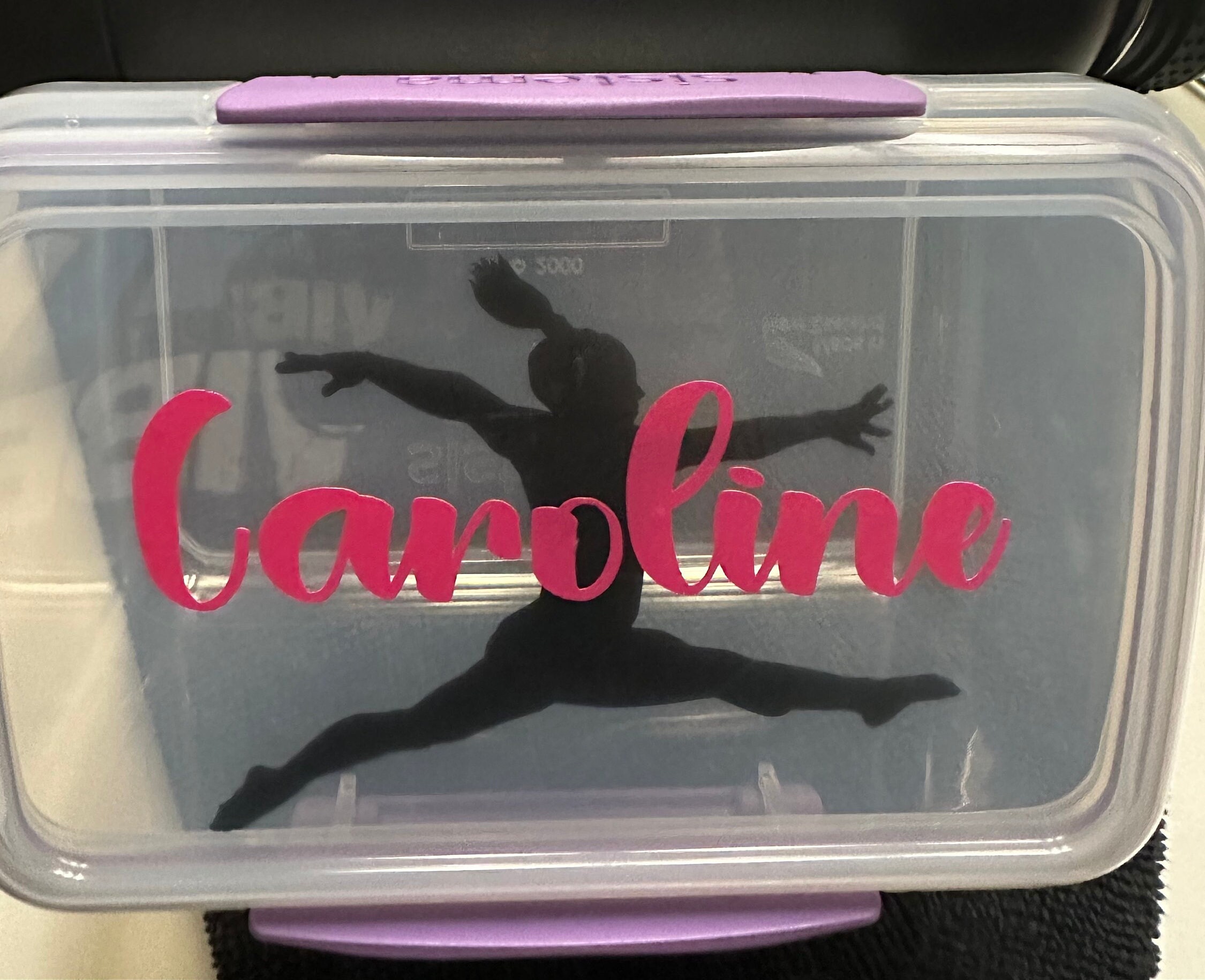 Personalized Chalk Box Gymnastics 33.8oz / 1 Liter 6.9 X 4.6 X 3.2 ...