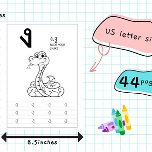 Thai Alphabet Coloring and Tracing Worksheets: Learn Consonants ...