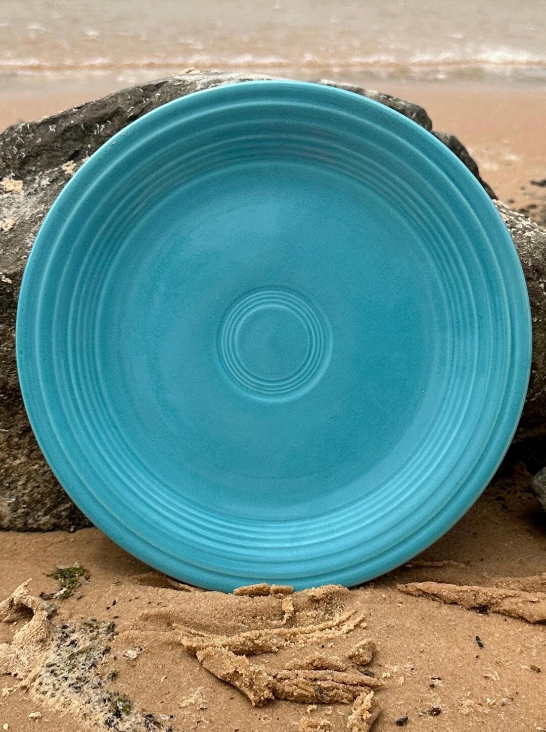 1930s Fiesta Dinner Plate Turquise Blue (1937-1969) by Homer Laughlin 9 ...