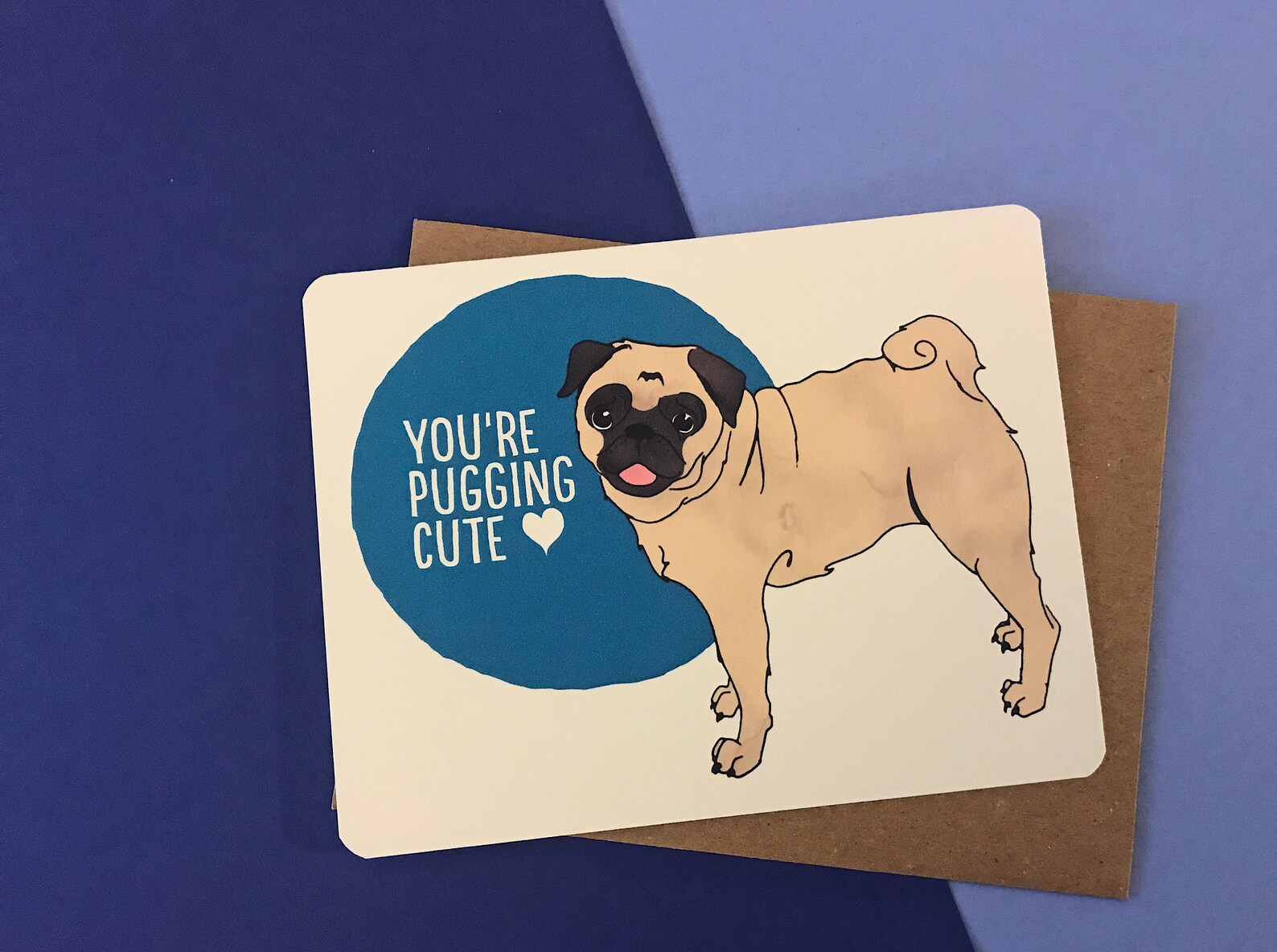 You're Cute Pug Card Pugs Before Drugs Pug Life Card | Etsy