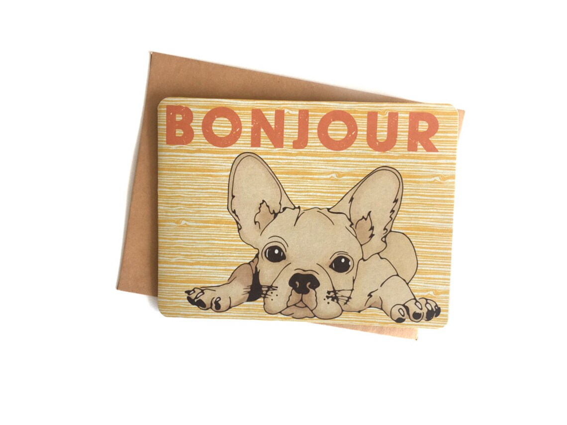 Bonjour Card | Miss Your Face | Bonjour Bebe | Why Hello Weekend | Dog ...