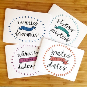 Mates Before Dates Card, Anti Valentines Day, Treat Yoself, Coworker ...