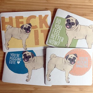 Funny Feel Better Soon Card | Pug Cheer up Card | Get Well Soon Card ...