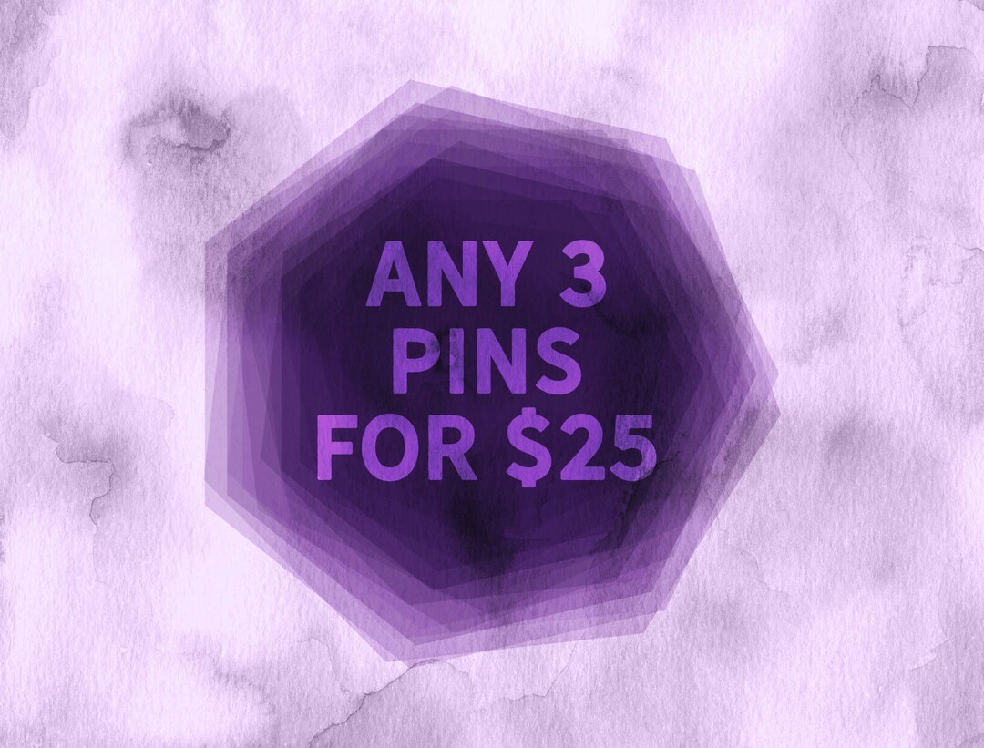 Any 3 Enamel Pins for 25 - Pin Bundle - Pick Your Own Lapel Pins - Etsy